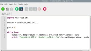 Connecting DHT11 Sensor with Raspberry Pi 4 / 3 using Python - IoT Starters